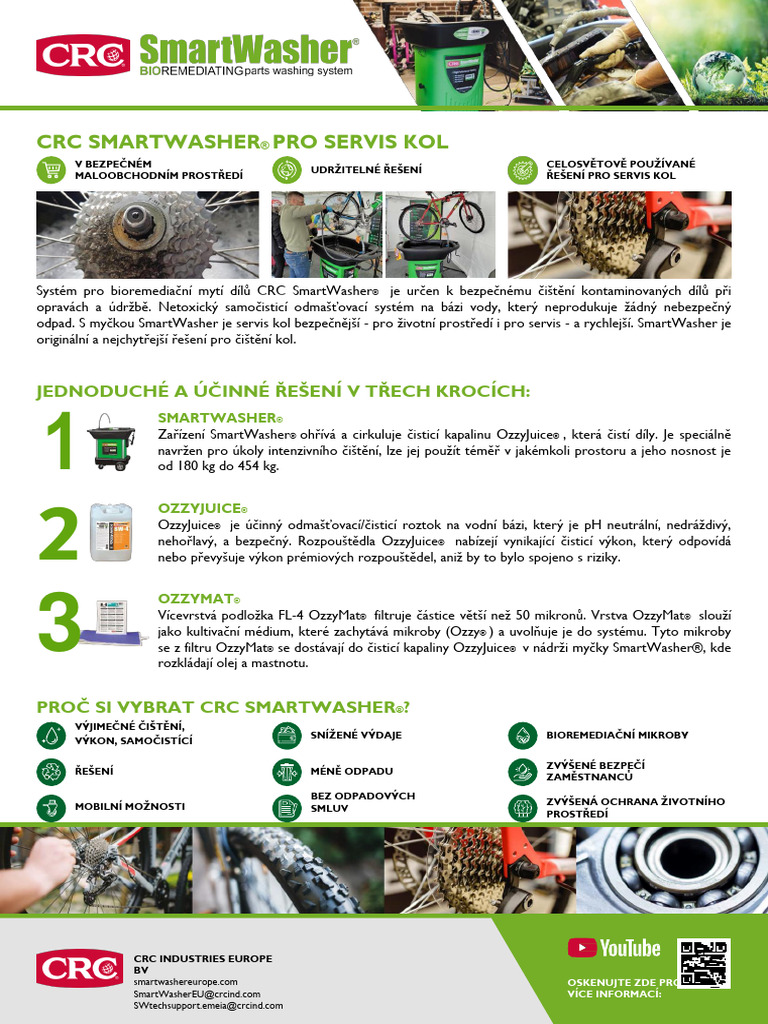 CRC SmartWasher Bike Form - CZ | PDF
