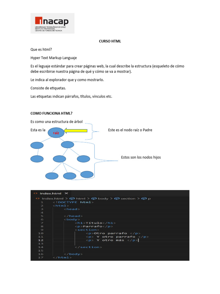 Curso HTML | PDF | HTML | Archivo de computadora