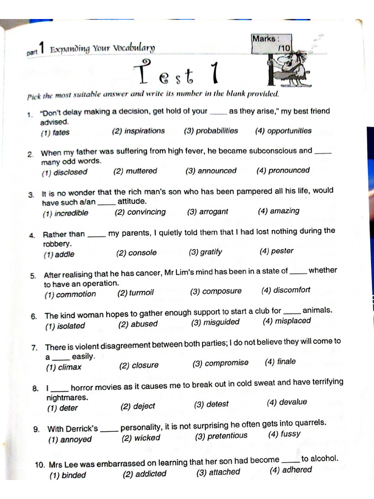 Vocabulary 1-5 | PDF