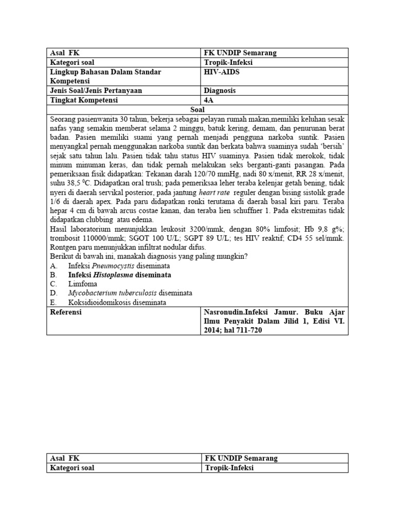 Usulan Soal Ujian Board FK UNDIP 271123 | PDF | Sains & Matematika