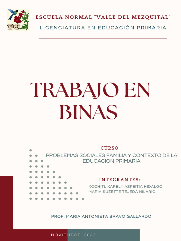 Trabajo en Binas - Merged | PDF | Aprendizaje | Estrés (biología)