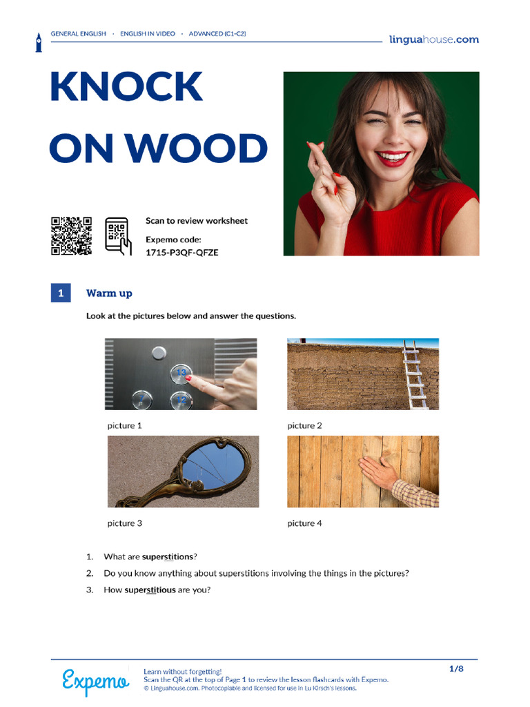 N5 - Knock On Wood - Worksheet | PDF