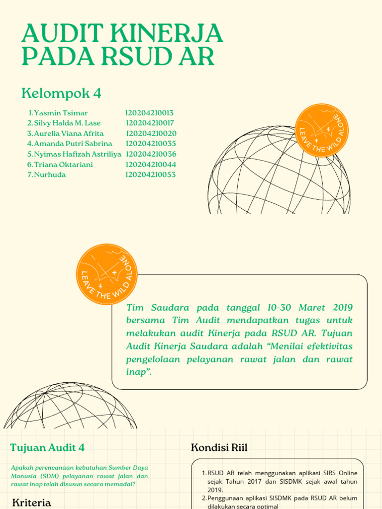 Kelompok 4 - Audit Internal - Audit Kinerja RSUD AR | PDF | Komputer