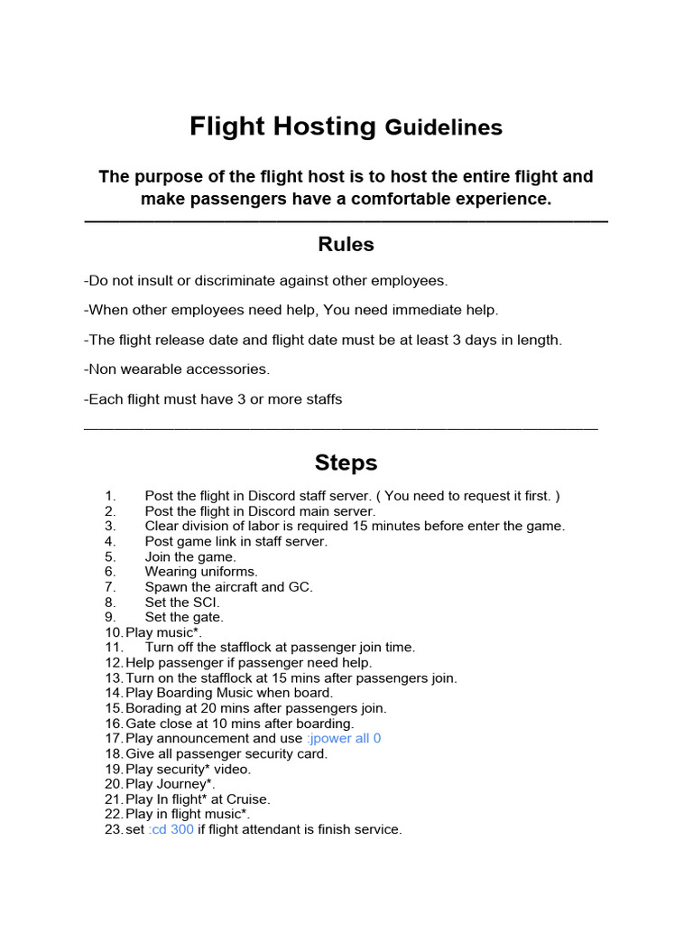 Buzz Flight Host Guideline | PDF | Flight Attendant | Airport