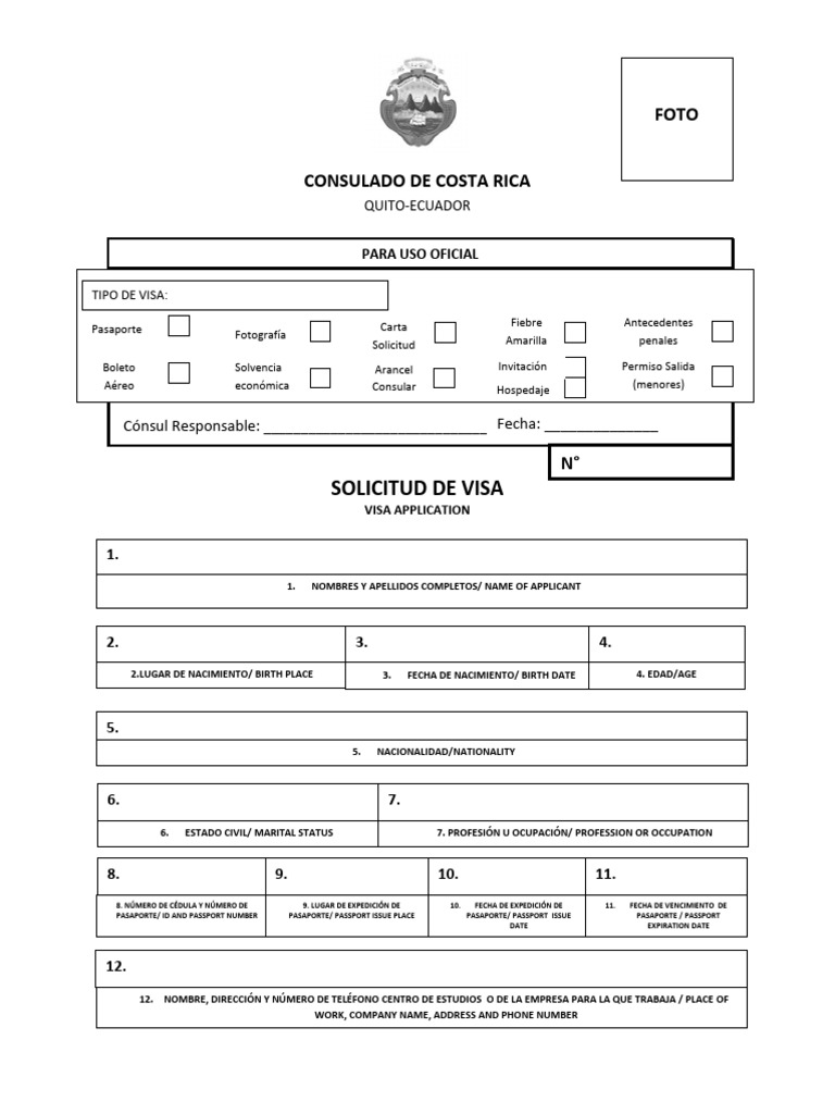Formulario CR - Vacio | PDF | Globalización Cultural | Ley internacional