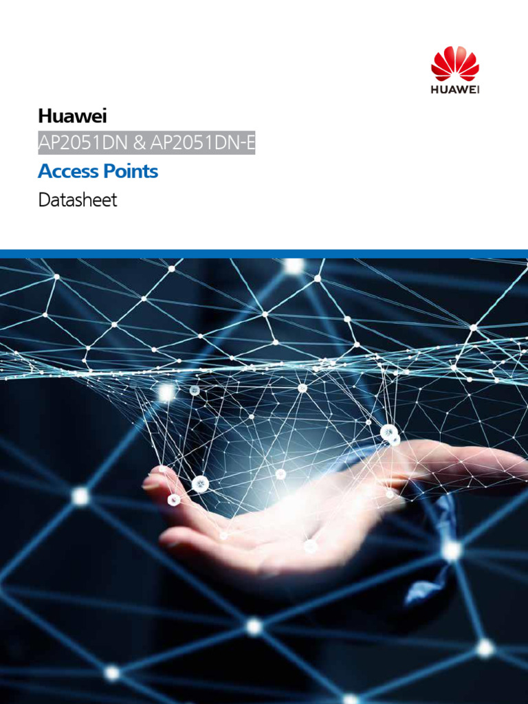 Huawei AP2051DN & AP2051DN-E Access Points Datasheet | PDF | Ieee 802.11 | Wireless Lan