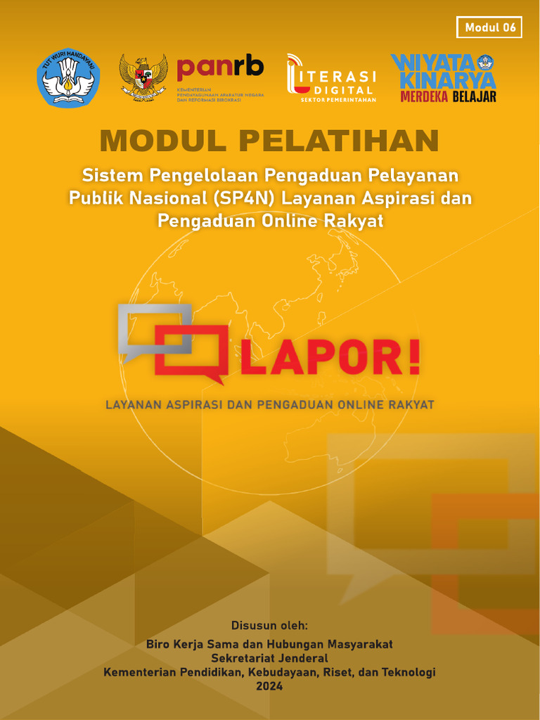 Pelatihan Pengelolaan Pengaduan SPAN-LAPOR | PDF | Karier ...