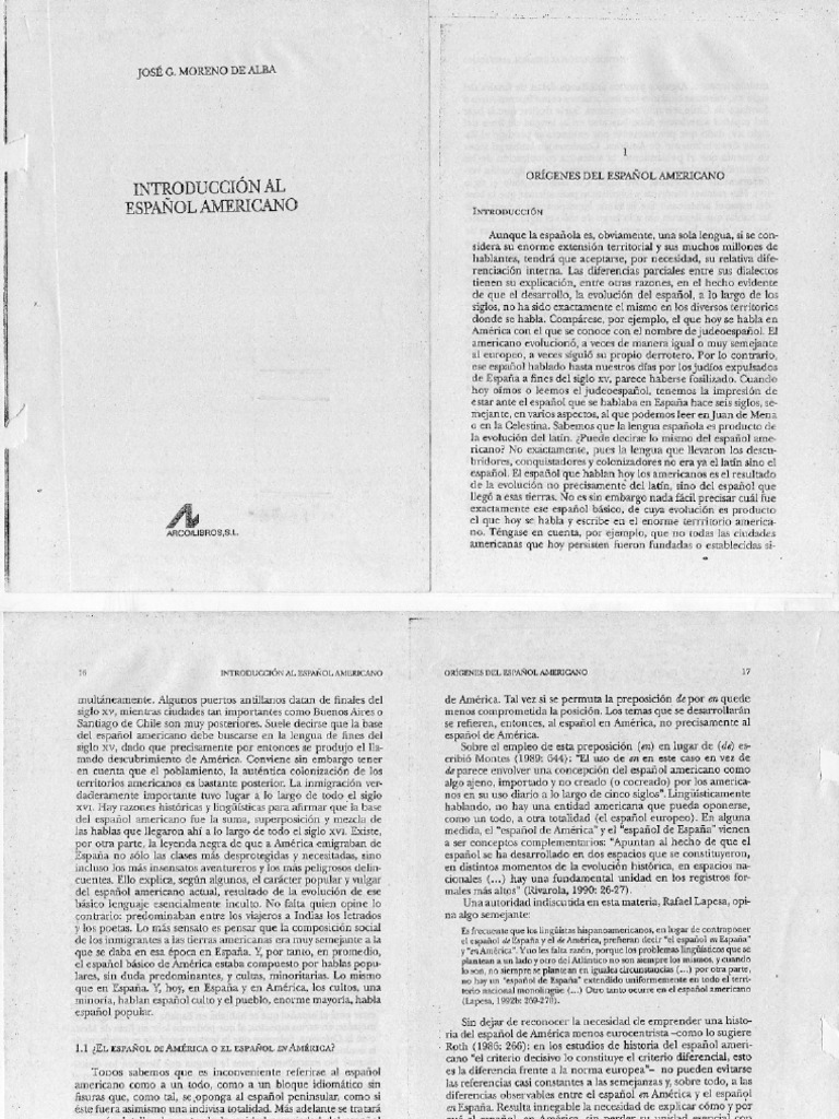 Moreno de Alba - Introducción | PDF