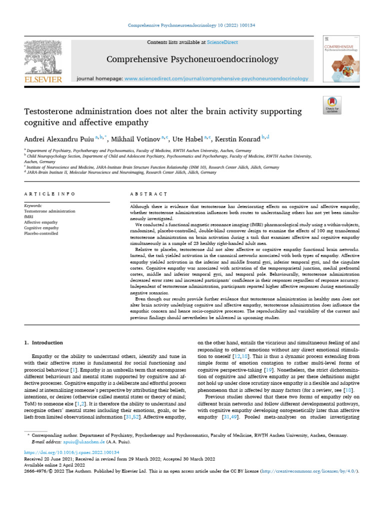 Main | PDF | Empathy | Affect (Psychology)