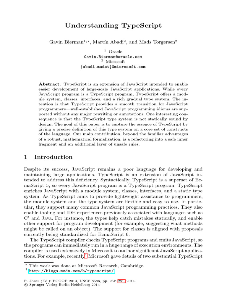 Understanding Typescript Pdf Java Script Scope Computer Science 7453