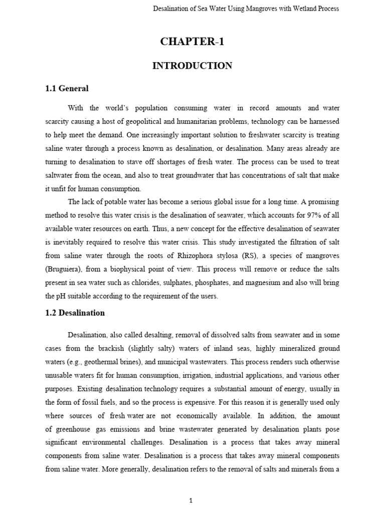 BLACK BOOK Report | PDF | Desalination | Mangrove