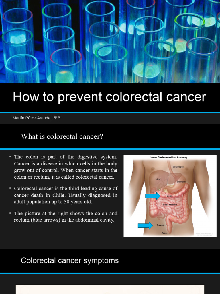 How To Prevent Colorectal Cancer - Martin Perez 5to B | PDF | Self ...
