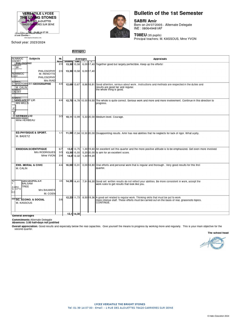 12th grade First Semester | PDF | Liberal Arts Education