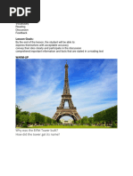 Eiffel Tower Vocabulary and Facts | PDF