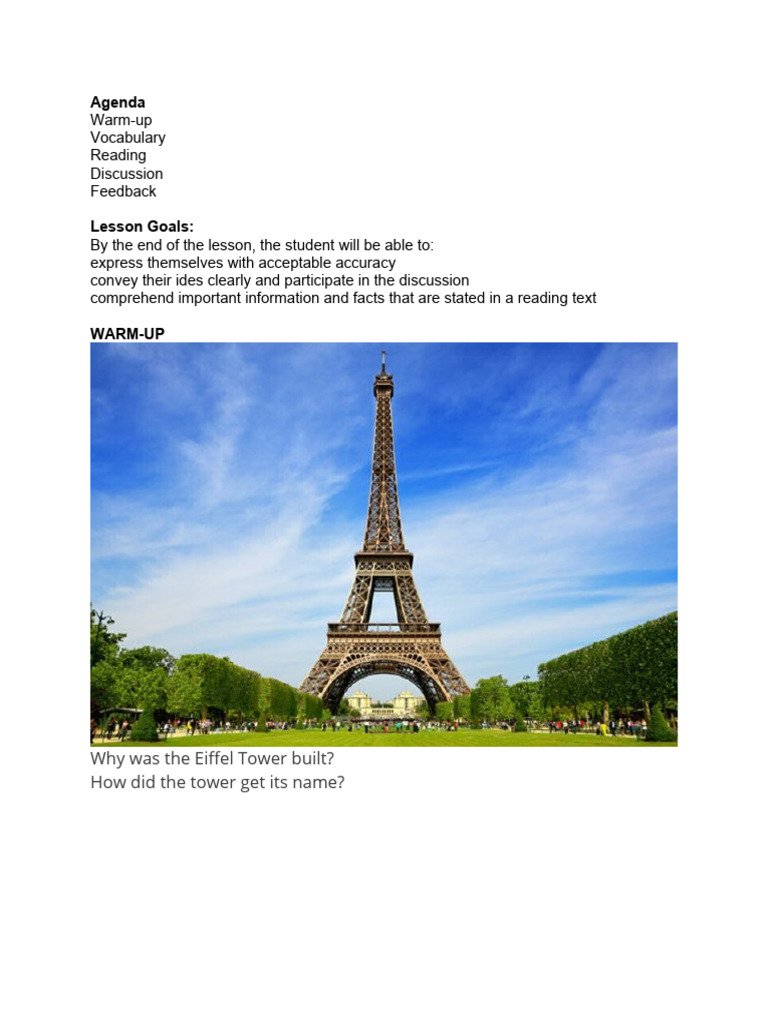 Eiffel Tower: History and Current State | PDF | Art