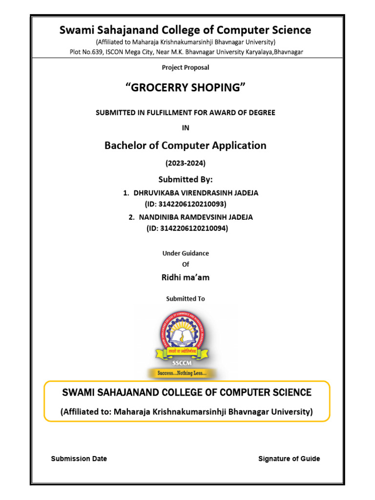 Groceryintro | PDF | Compiler | Computer Science