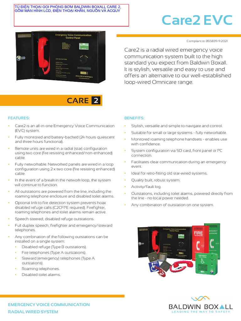 Care2 Emergency Voice Communication System | PDF | Telephone | Hearing Aid