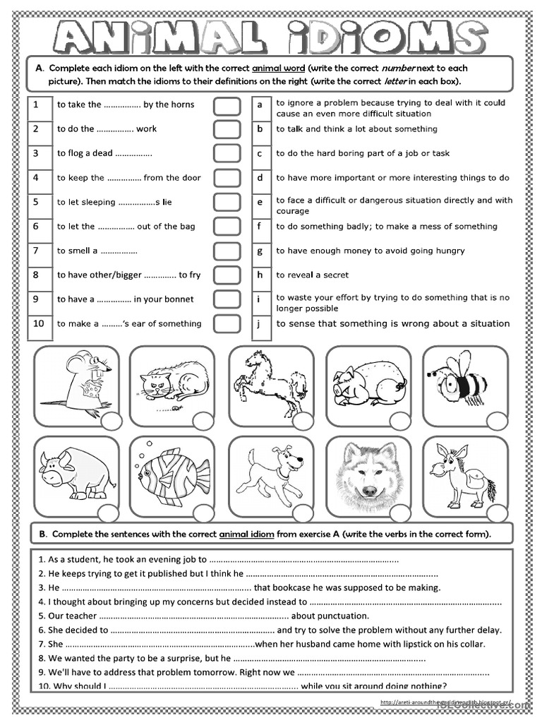 Idioms Animals | PDF
