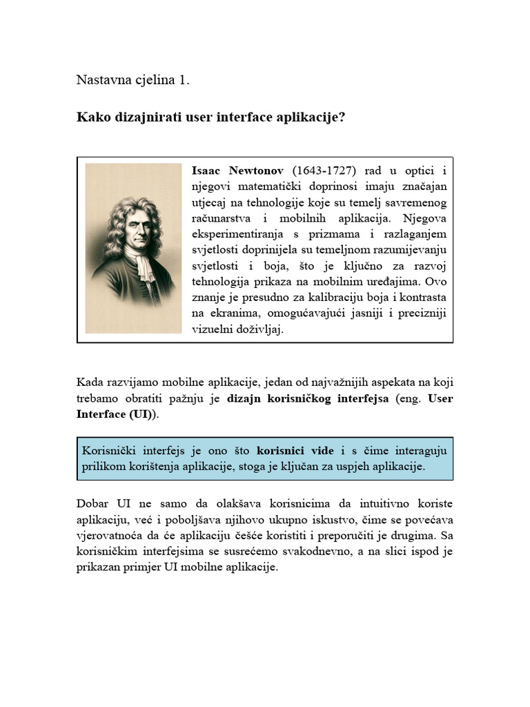 Kako Dizajnirati User Interface Aplikacije | PDF