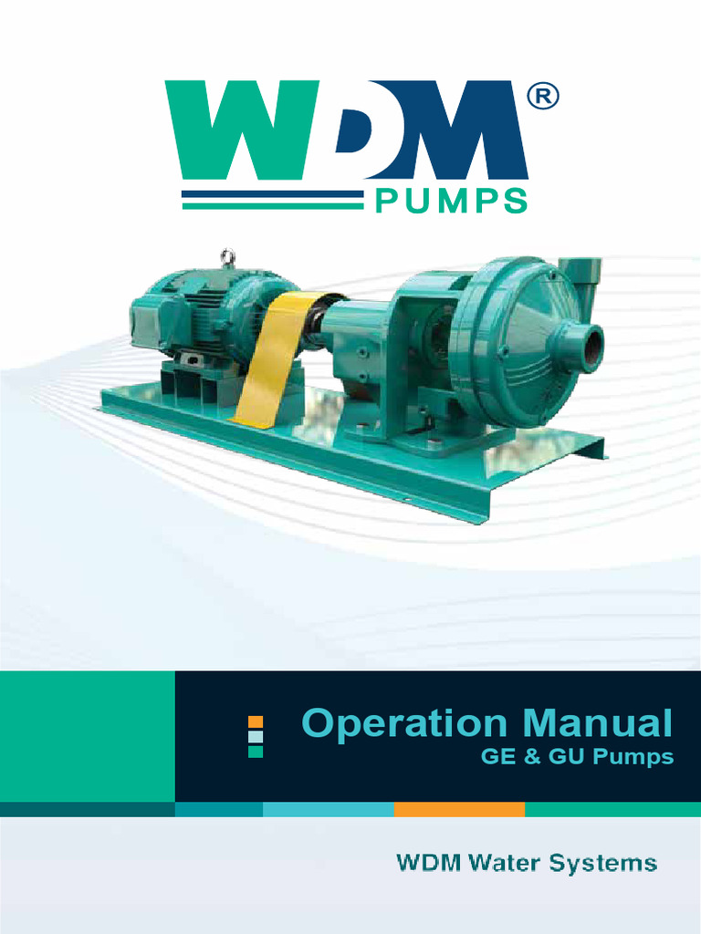 Manual Iom Ge Gu | PDF | Pump | Valve