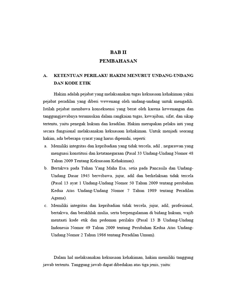 Bab Ii - Pembahasan | PDF