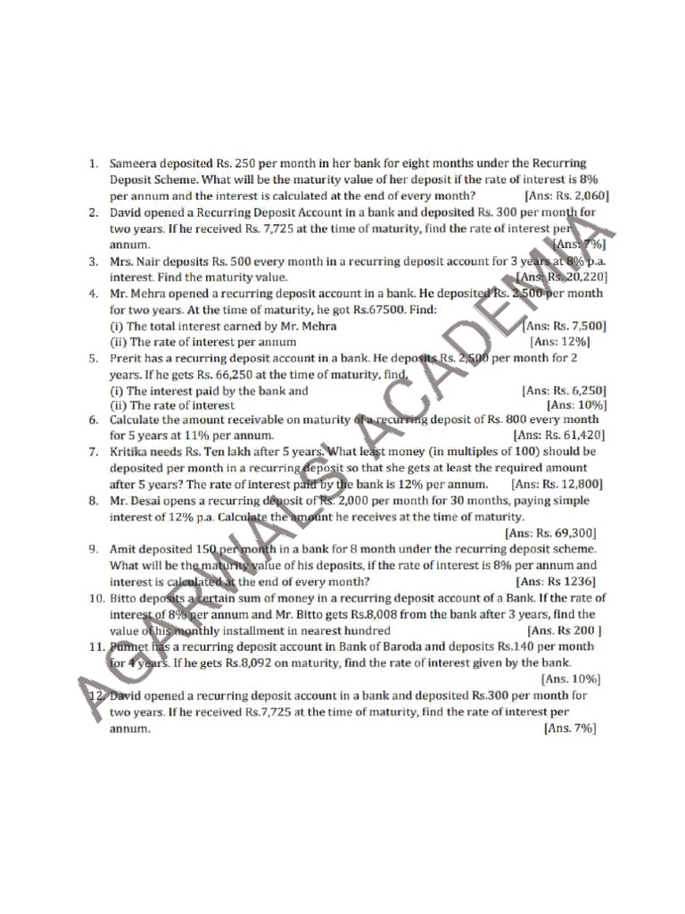Icse Class 10 Mathematics PP | PDF