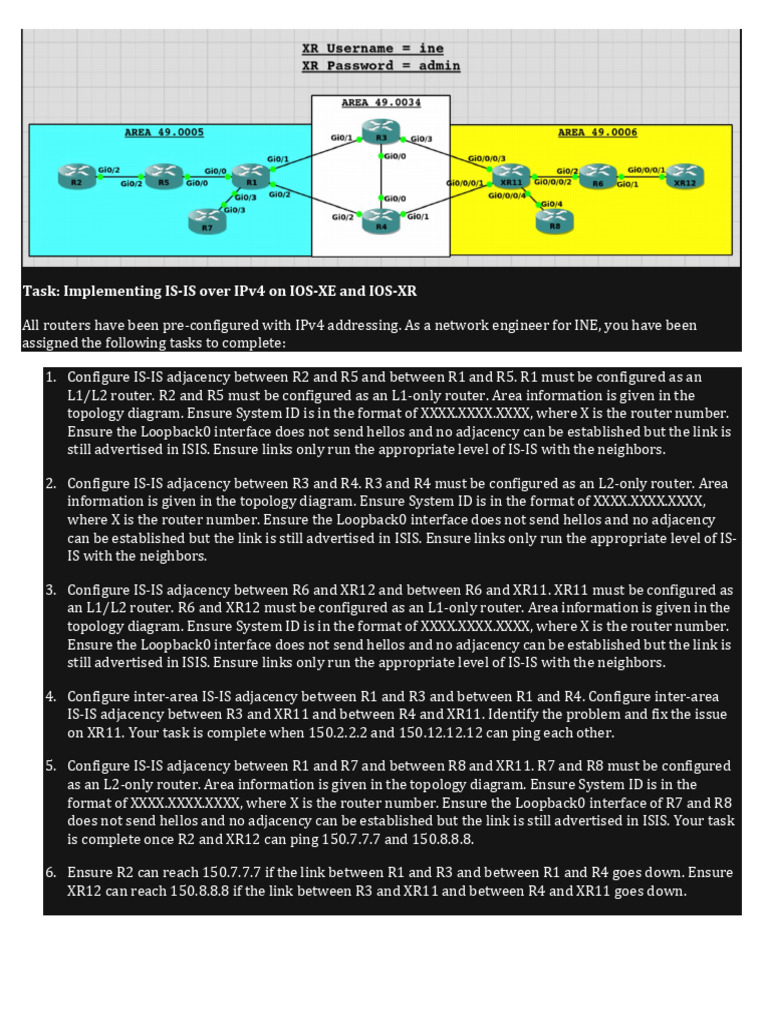 IS-IS Configuration for Network Engineers | PDF | Ip Address | Router (Computing)