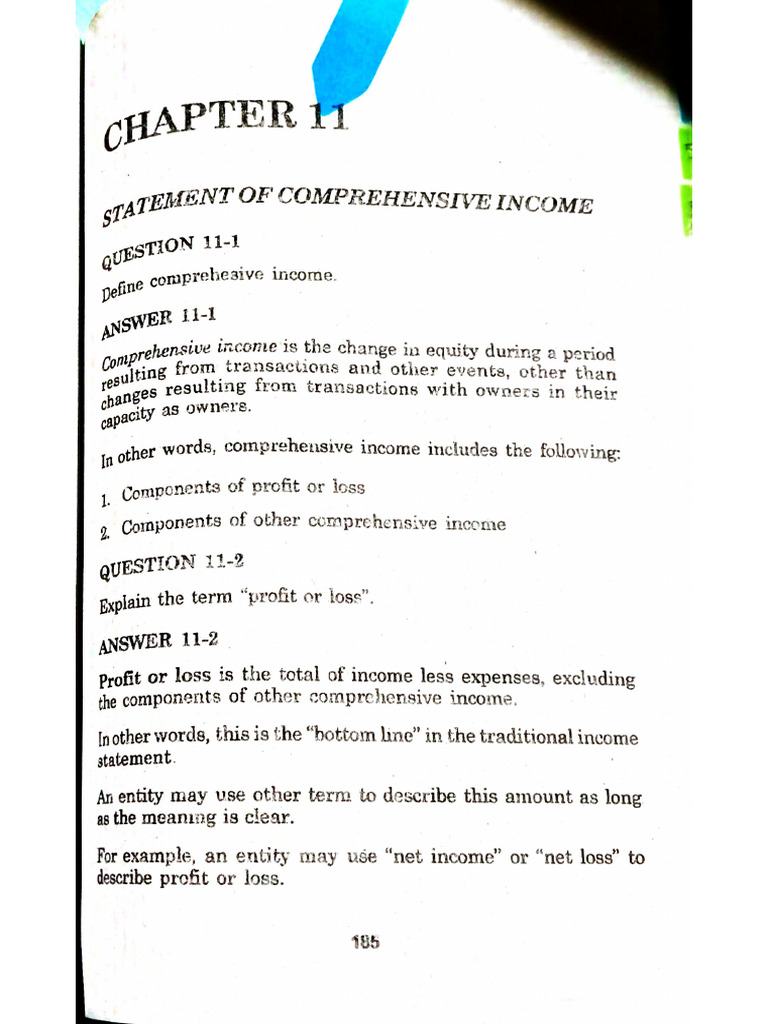 C11 - Statement of Compre Income | PDF
