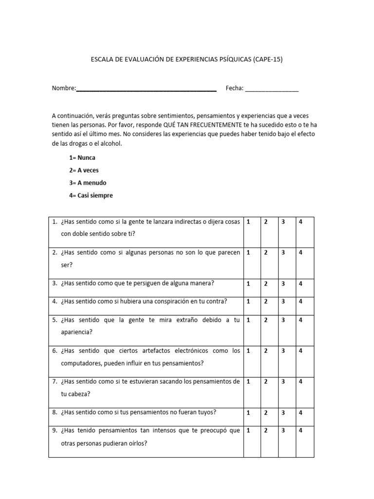 Cape P15 | PDF | Relaciones personales, crianza y desarrollo personal | Salud y bienestar