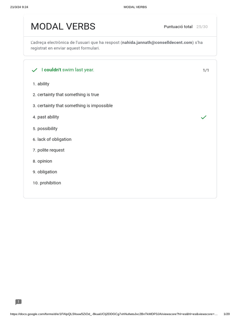 MODAL VERBS | PDF | Semantics | Morphology