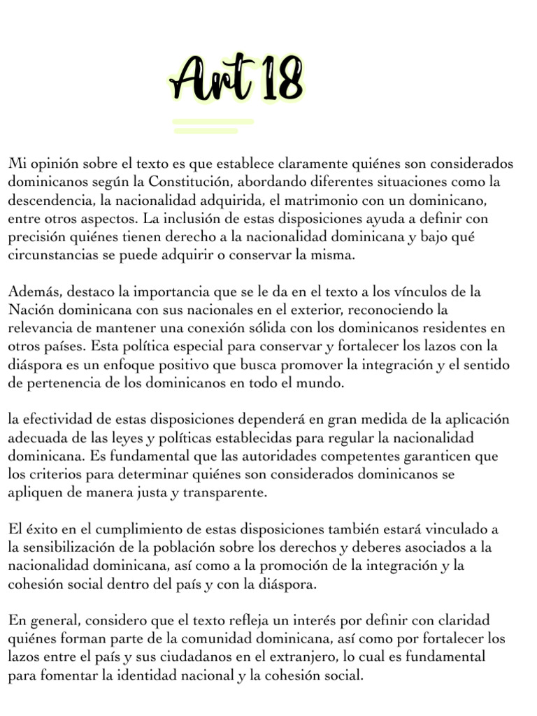 Artículo 18 | PDF