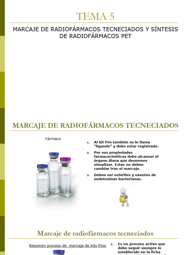 Radiofarmacos PET 18 F y Tecneciados | PDF | Tomografía de emisión de ...