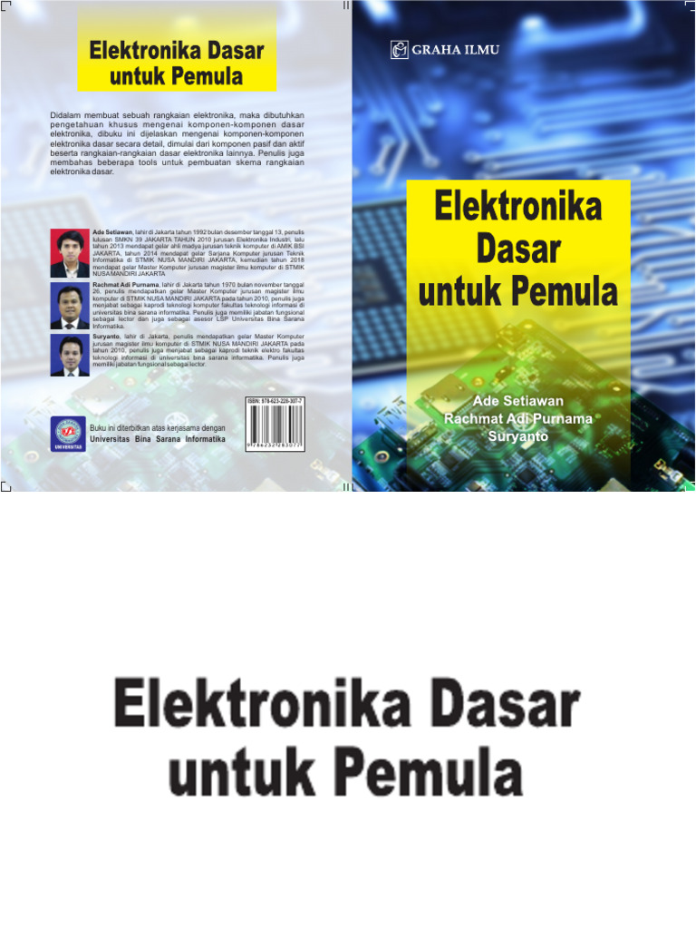 ELEKTRONIKA DASAR UNTUK PEMULA (Depan) | PDF