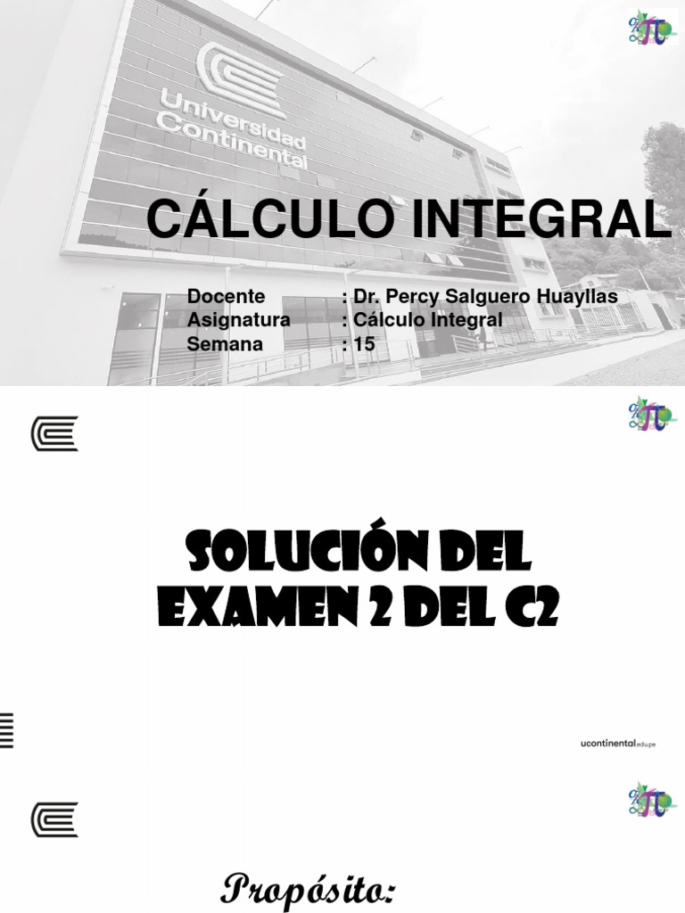 Semana - 15 - Solución Del Examen 2 c2 - Okkkk | PDF