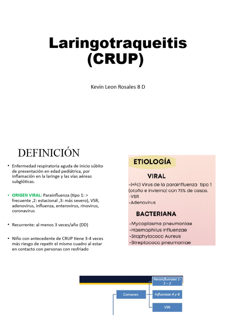 Crup 8 D | PDF | Medicina | Epidemiología