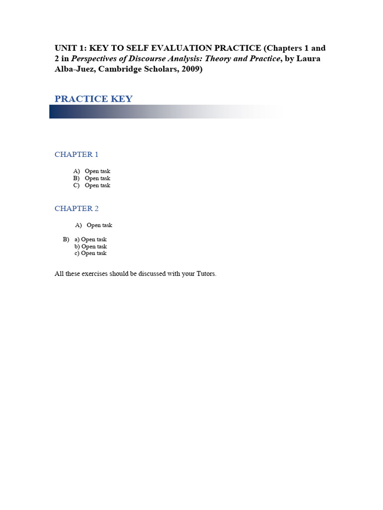 Self-Evaluation Practice Guide | PDF