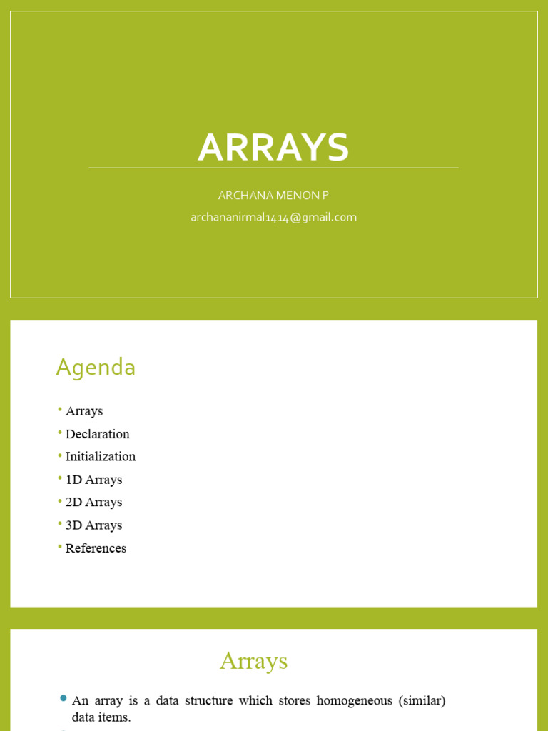 Arrays-1 | PDF | Computer Programming | Computing
