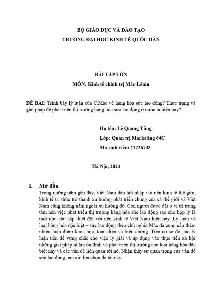 Bai Tap Lon KTCT | PDF