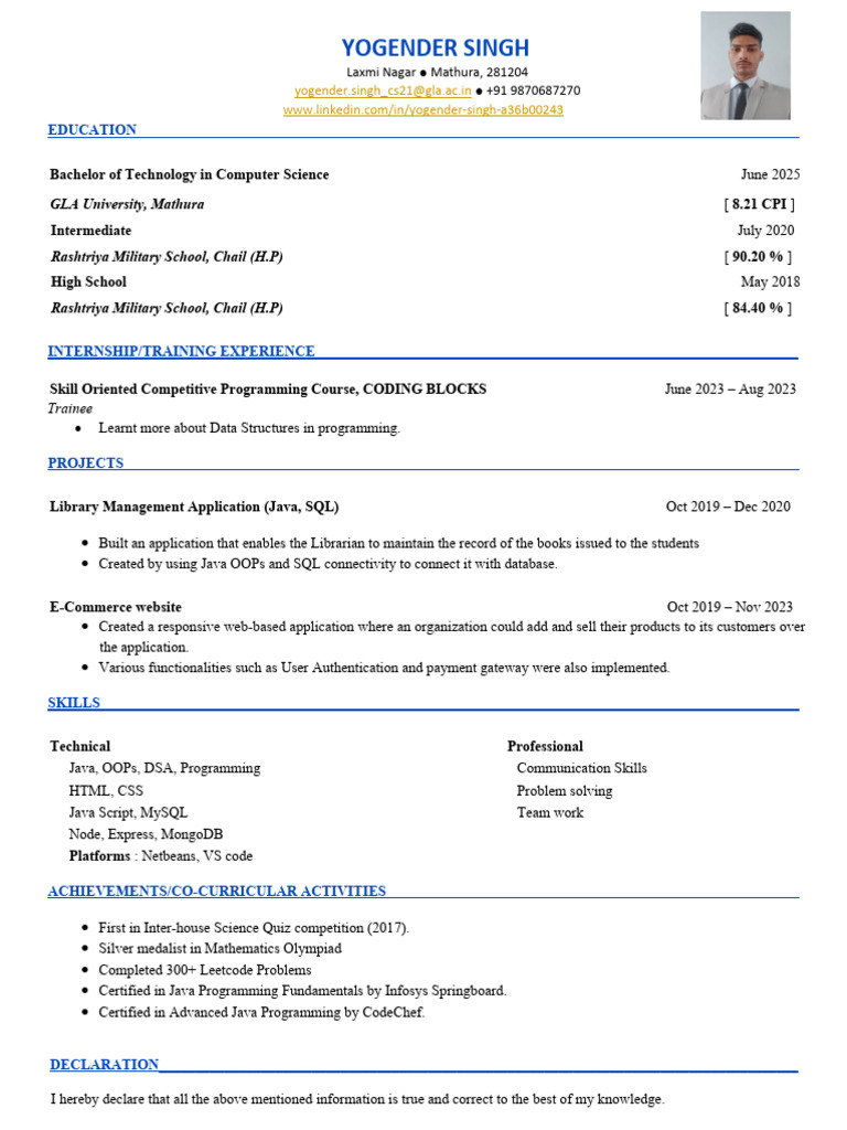 GLAResume | PDF | Computer Programming | Java (Programming Language)