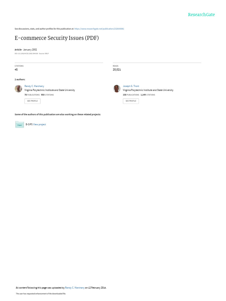 E-commerce Security Challenges Explained | PDF | Denial Of Service Attack | Security