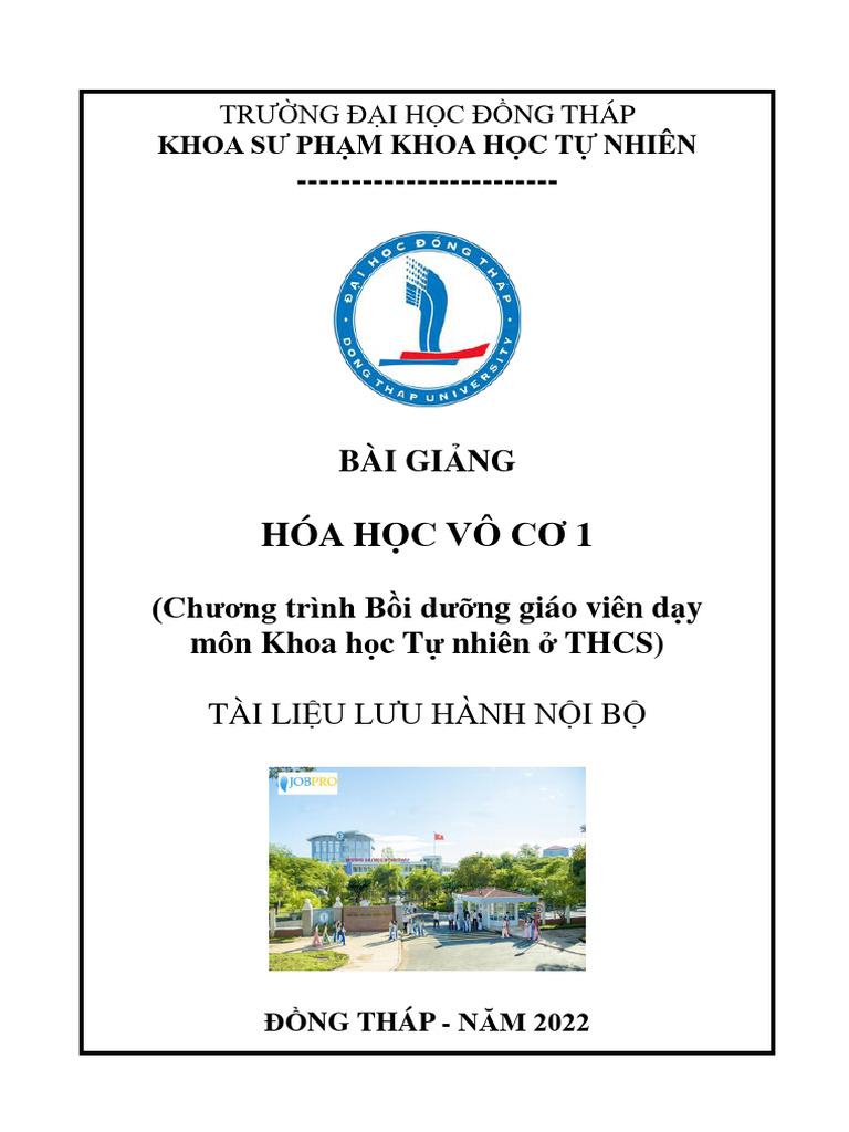 2022 - Bai Giang - Hoa Hoc Cac Nguyen To Phi Kim - DHSHOA21 | PDF