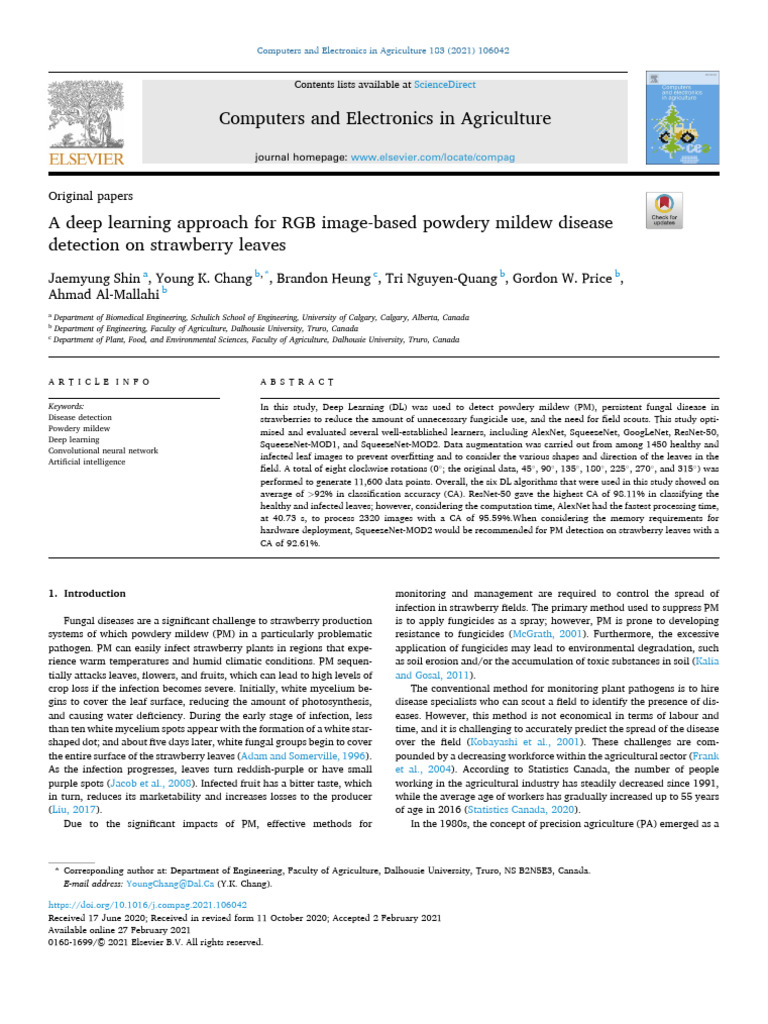 Jaemyung Shin Et Al - 2021 - A Deep Learning Approach For RGB Image ... Jaemyung Shin Et Al - 2021 - A Deep Learning Approach For RGB Image ...
