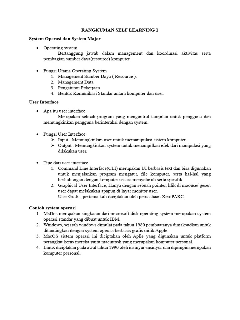 Rahmad Hafis Akbar - Rangkuman Self Learning 1 | PDF