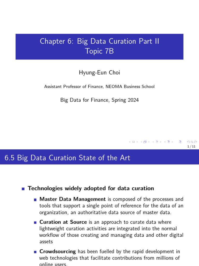 Big Data Finance T7 2 CHOI NEOMA Ch6 Part Two 2024 | PDF | Crowdsourcing | Big Data