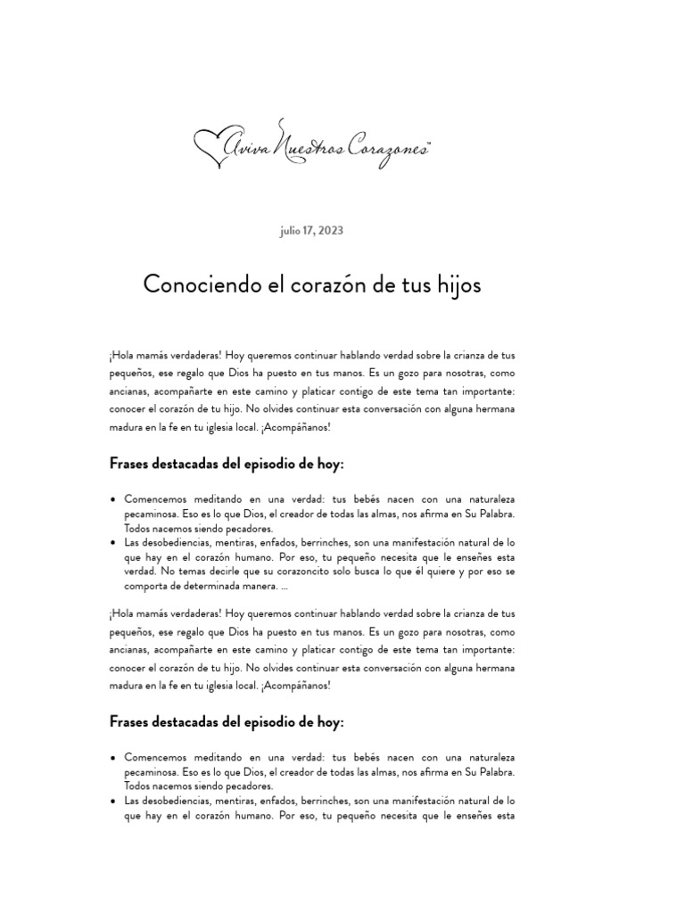 Que Amen A Sus Hijos. | PDF | Cristo (título) | Verdad