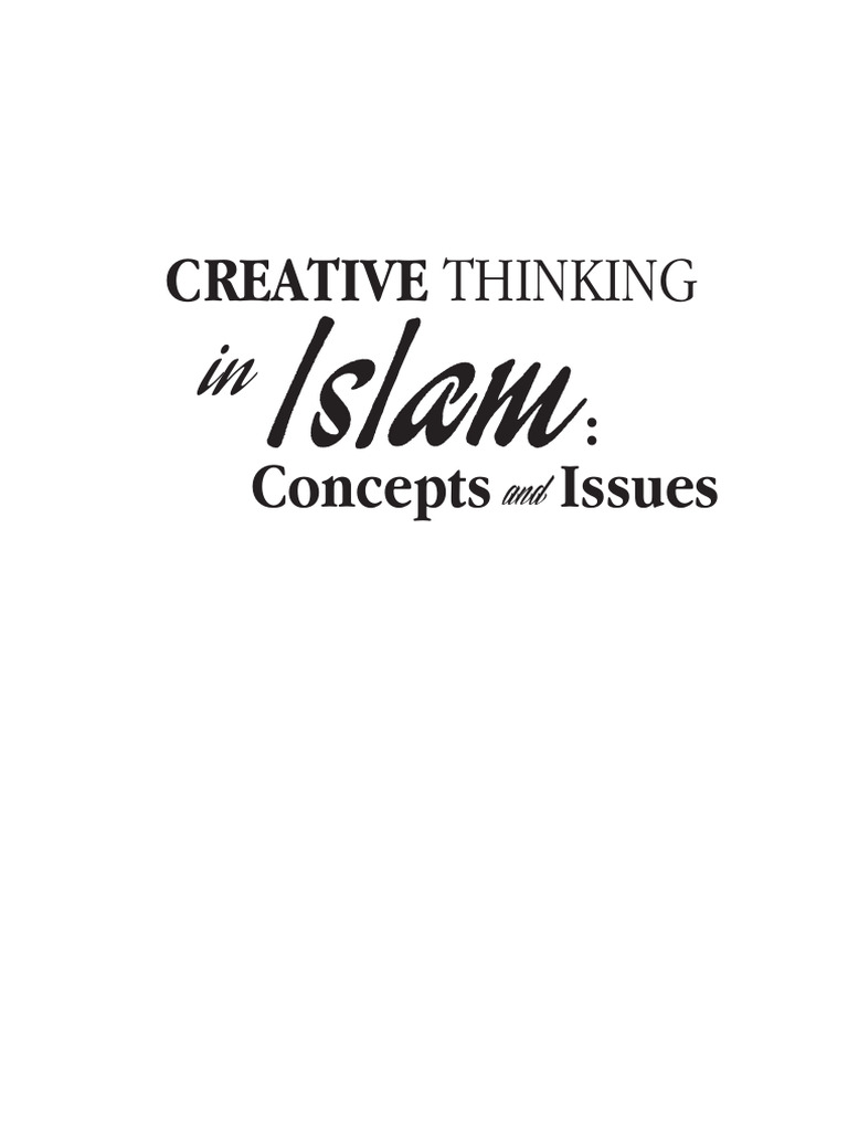 Creative Thinking in Islam | Download Free PDF | Quran | Islam