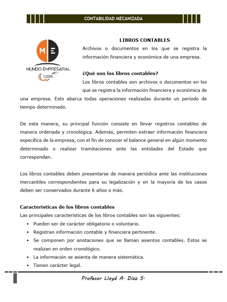 L2-M2-Libros-Contables | PDF | Contabilidad | Servicios financieros