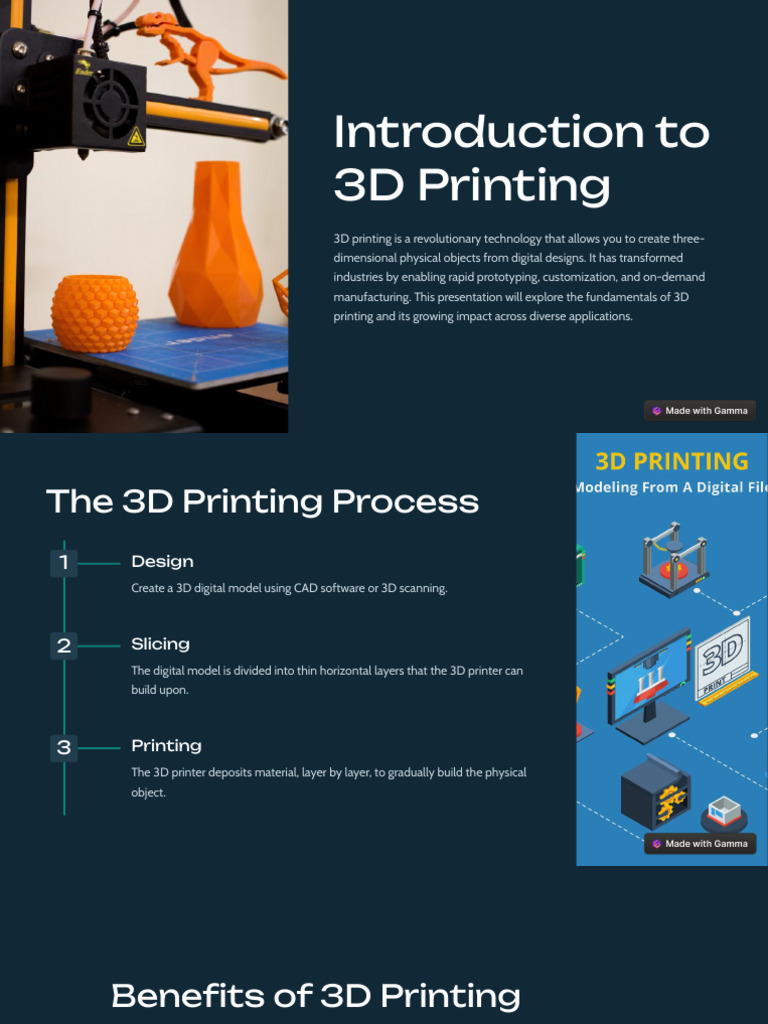 Introduction To 3D Printing | PDF | 3 D Printing | Engineering