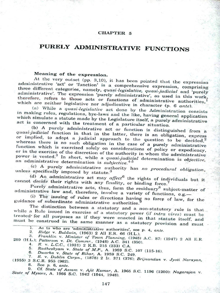 Administrative Law by D. D. Basu - Chapter 5 - 10 | PDF | Justice ...