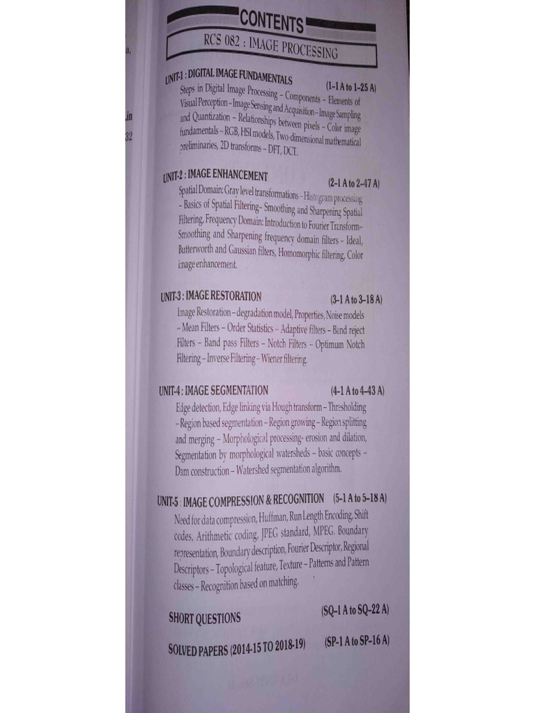 Digital Image Processing | PDF